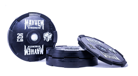 Mayhem Strength Black Bumper Plates – Mayhem Strength Gym Equipment