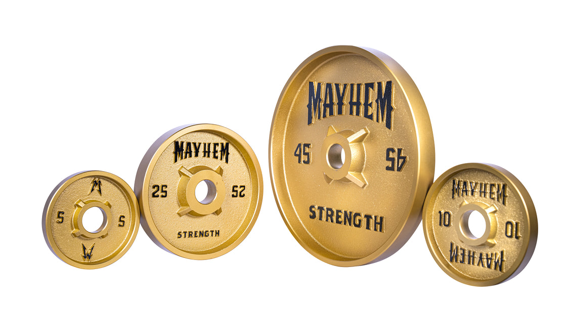 Mayhem Strength Gold Deep Dish Iron Plates – Mayhem Strength Gym Equipment